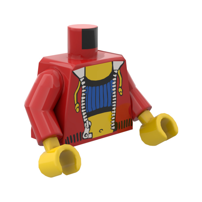 LEGO Actress with Crop Top Minifig Torso (973 / 73403) Inventory ...