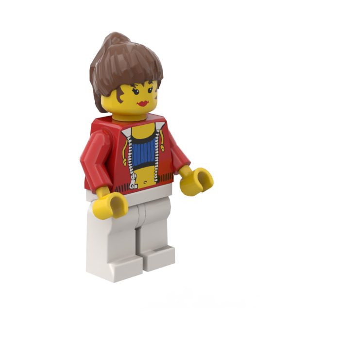 LEGO Actress with Red Jacket Minifigure | Brick Owl - LEGO Marketplace