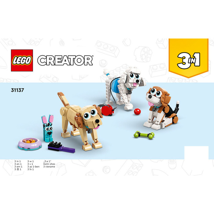 LEGO Adorable Dogs Set 31137 Instructions | Brick Owl - LEGO Marketplace