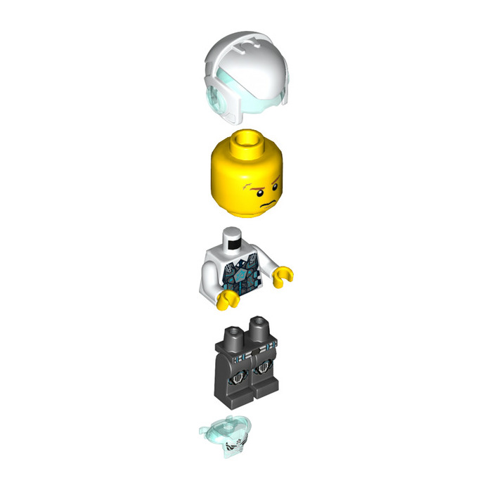 LEGO Agent Max Burns with White Shirt with Helmet and Armor Minifigure ...
