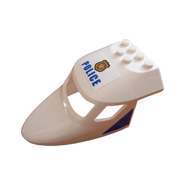 LEGO Airplane Cockpit 6 x 10 x 4 with Badge, "POLICE" and Blue ...