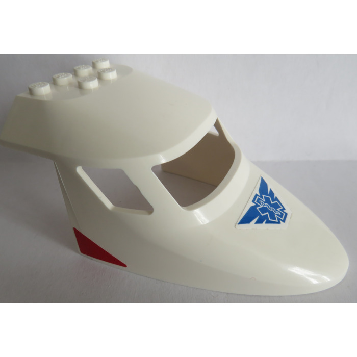 LEGO Airplane Cockpit 6 x 10 x 4 with Blue EMT Star from Set 60116 ...