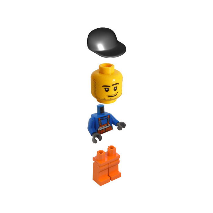LEGO Airplane Mechanic with Overalls Minifigure | Brick Owl