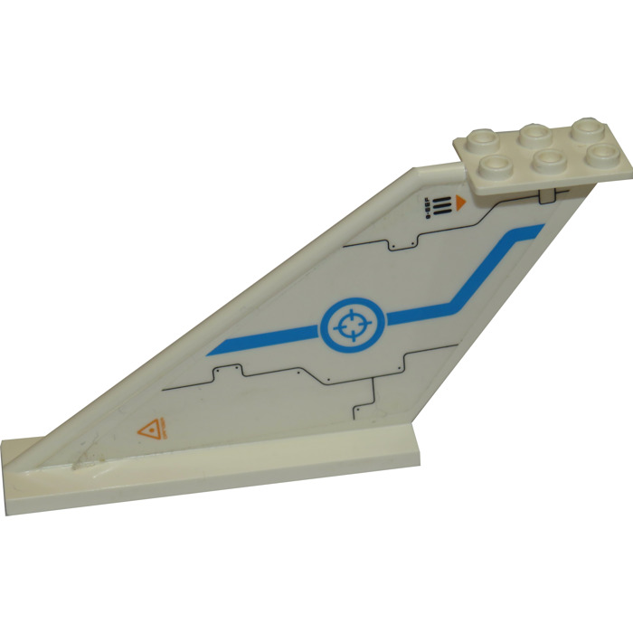 LEGO Airplane Tail 2 x 5 x 12 with Rudder (18988 / 87614) | Brick Owl ...