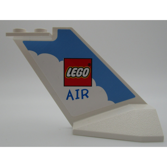 LEGO Airplane Tail 4 x 7 with Rudder with LEGO Air Logo Sticker (4867 ...