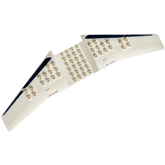 Duplo Airplane Wing 9 x 30 with ‘NO STEP’, ‘JET FUEL ONLY’ and Blue ...