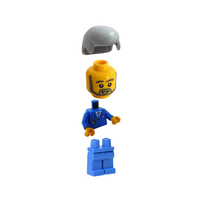 LEGO Airport Worker in Blue Uniform Minifigure | Brick Owl