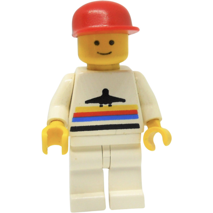 LEGO Airport Worker with Red Cap and White Legs Minifigure | Brick Owl ...