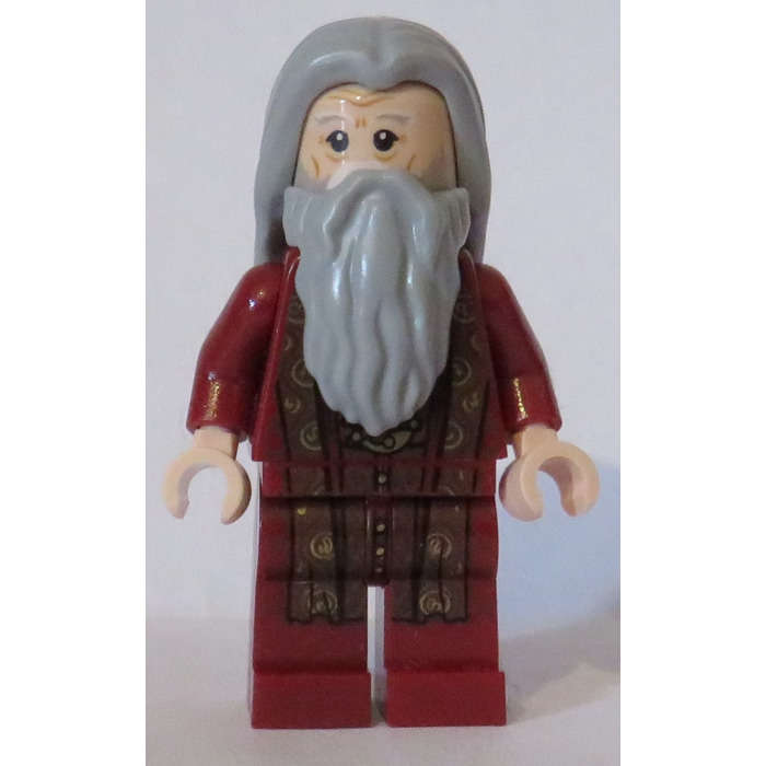 LEGO Albus Dumbledore with Dark Red Robe with Legs and Gray Hair ...