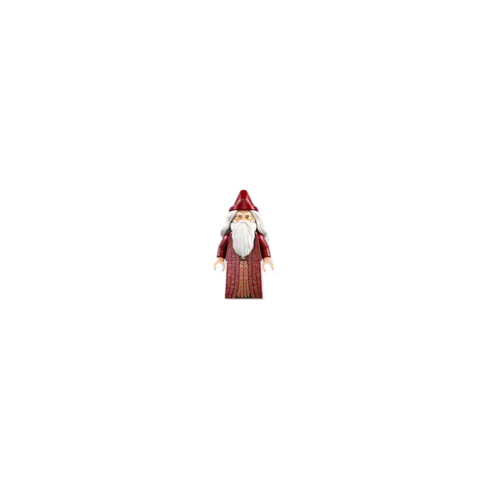 LEGO Albus Dumbledore with Dark Red Robe with Skirt and Hat Minifigure ...