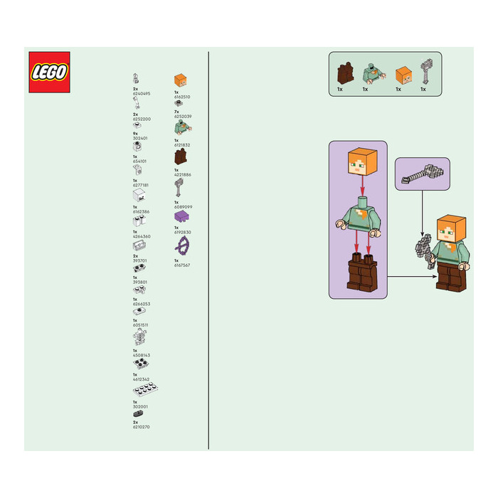 LEGO Alex with Skeleton and Skeleton Horse Set 662206 Instructions | Brick Owl - LEGO Marketplace