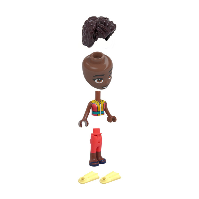 LEGO Aliya with Coral Wetsuit and Flippers Minifigure | Brick Owl