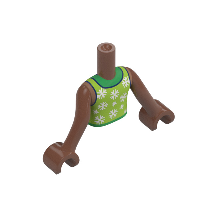 LEGO Aliya with Lime Pyjamas Friends Torso (92456) | Brick Owl