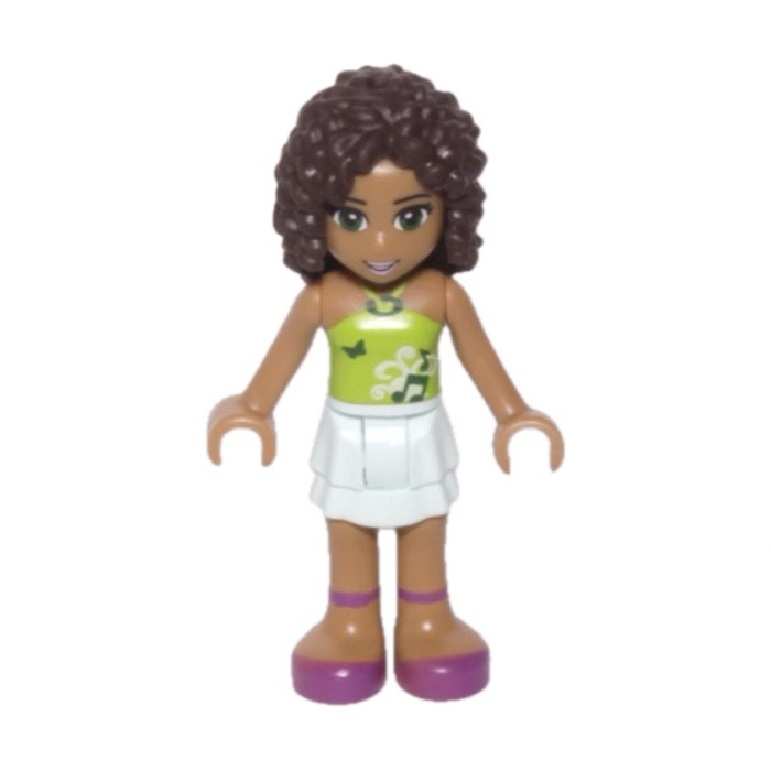 LEGO Andrea with Lime Music Top and Aqua Skirt Minifigure | Brick Owl ...
