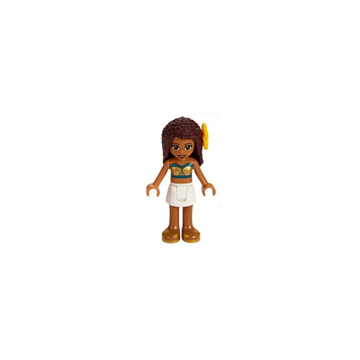LEGO Andrea with Turquoise and Gold Swimsuit Top with Hair Flower ...