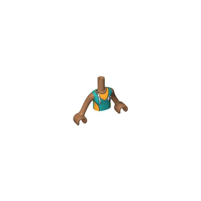 LEGO Andrea with Turquoise Wetsuit and Bow Friends Torso (35677 / 92456 ...