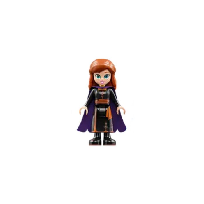 LEGO Anna with Black Dress and Cape and Narrow Smile Minifigure | Brick ...