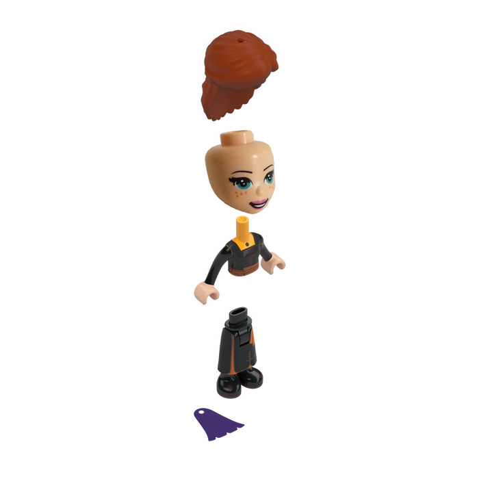 LEGO Anna with Black Dress and Cape and Wide Smile Minifigure | Brick Owl
