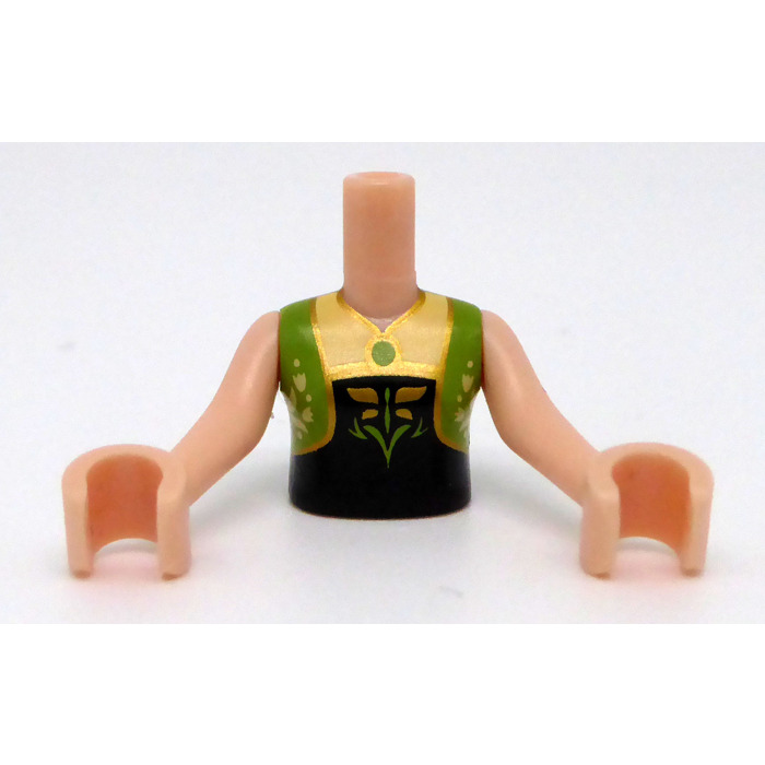 LEGO Anna with Medium Azure Skirt and Flower Friends Torso (92456 ...