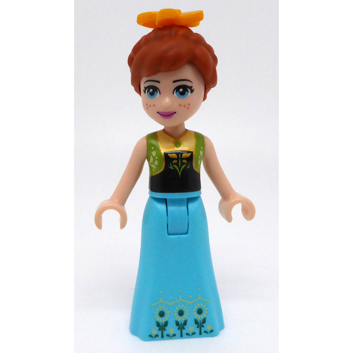 LEGO Anna with Medium Azure Skirt and Flower Minifigure | Brick Owl ...