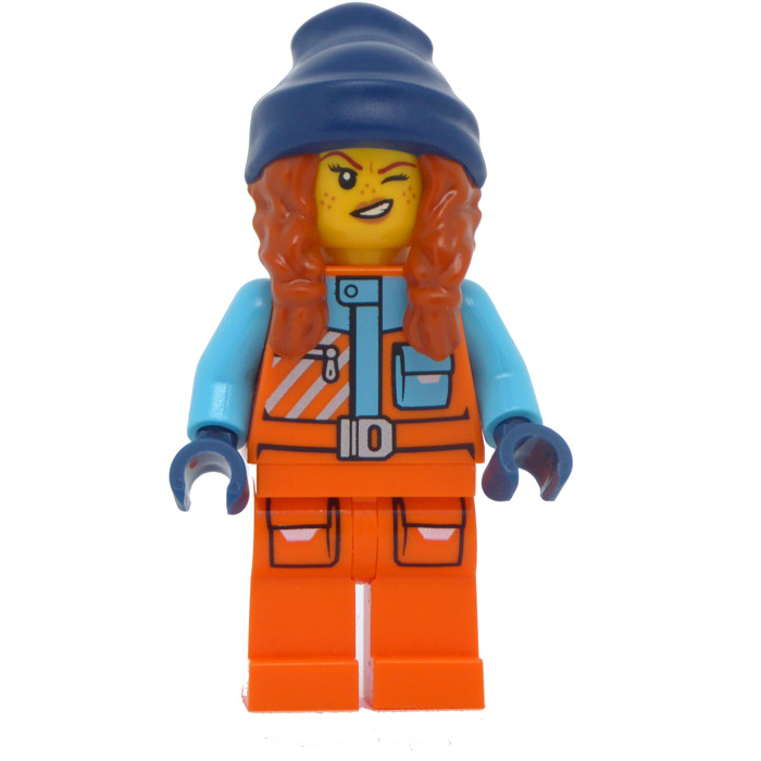 LEGO Arctic Explorer (Female) with Orange Suit and Beanie Minifigure ...
