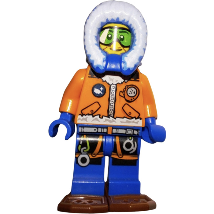 LEGO Arctic Explorer, Male with Snowshoes and Green Goggles Minifigure ...
