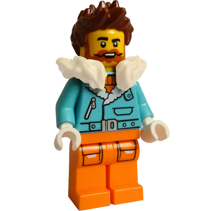 LEGO Arctic Explorer with Azure Jacket and Fur Collar with Hair ...