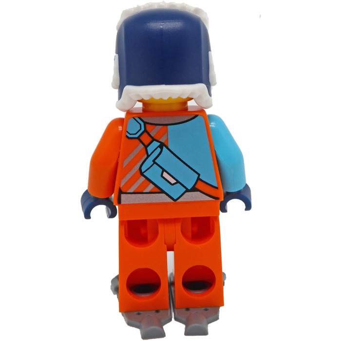 LEGO Arctic Explorer with Orange and Azure Suit with Ushanka Hat and ...