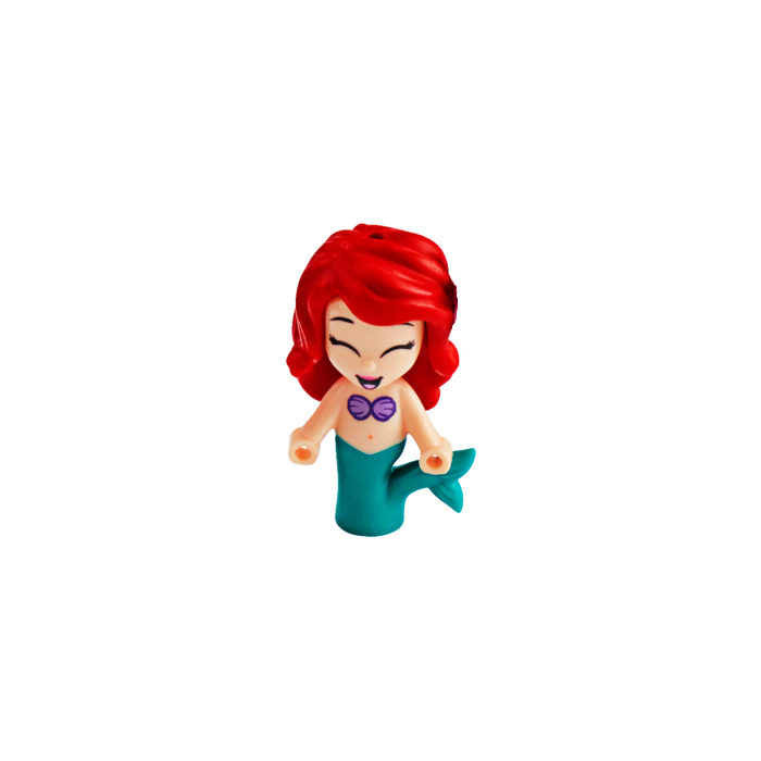 LEGO Ariel (Micro Doll) with Dark Turquoise Tail and Closed Eyes ...