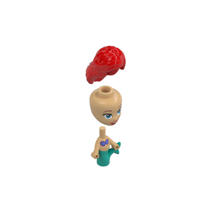 LEGO Ariel (Micro Doll) with Turquoise Tail and Warm Tan Skin ...
