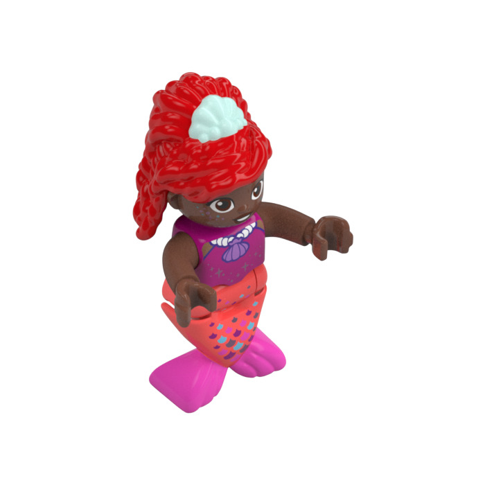 LEGO Ariel with Coral and Dark Pink Tail Duplo Figure | Brick Owl