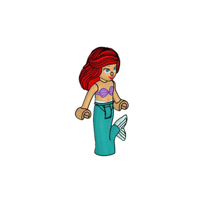 LEGO Ariel with Turquoise Tail and Warm Tan Skin Minifigure | Brick Owl