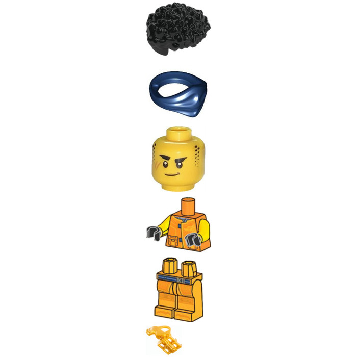 LEGO Arin with Tang Jacket with Face Mask and Scabbard Minifigure ...