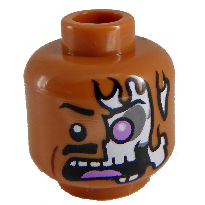 LEGO Arkham Two-Face with Orange Jumpsuit Minifigure Head (3626 / 30929 ...