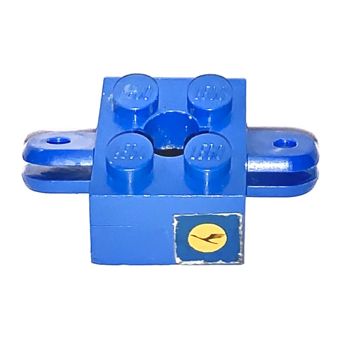 LEGO Arm Brick 2 x 2 with 2 Arm Holders with Lufthansa Emblem Sticker ...