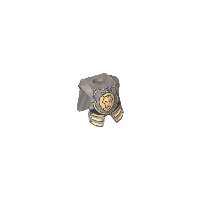 LEGO Armor Breastplate with Leg Protection with Gold Lion Head (Lion ...