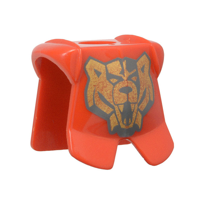 LEGO Armor Breastplate with Leg Protection with Golden Bear Head (2587 ...