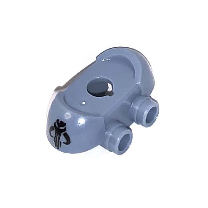 LEGO Armor with Curved Shoulder Pads with Black Mandalorian Mythosaur ...