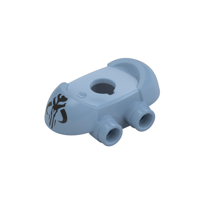 LEGO Armor with Curved Shoulder Pads with Black Mandalorian Mythosaur ...