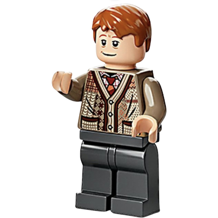 LEGO Arthur Weasley with Dark Tan Patchwork Sweater Minifigure | Brick ...