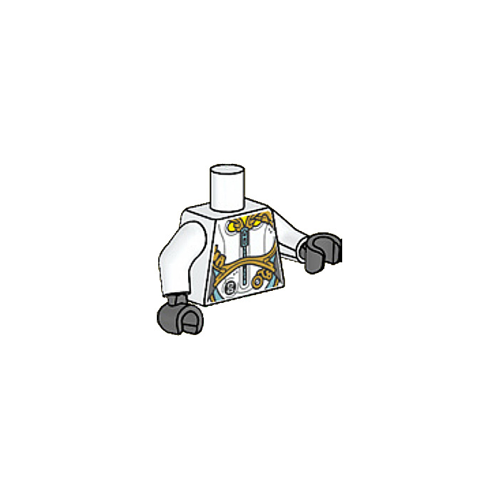 LEGO Astrid with White Suit Minifig Torso (973 / 76382) | Brick Owl ...