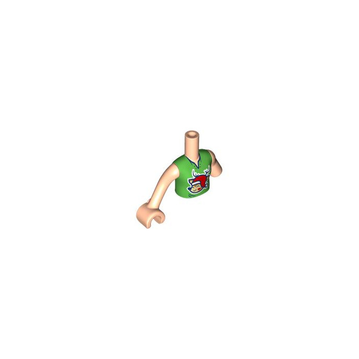 LEGO Autumn with Bright Green Pyjamas Friends Torso (92456) | Brick Owl ...