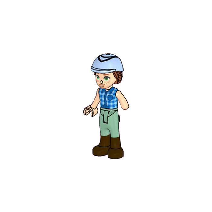 LEGO Autumn with Flannel Shirt and Riding Helmet Minifigure | Brick Owl