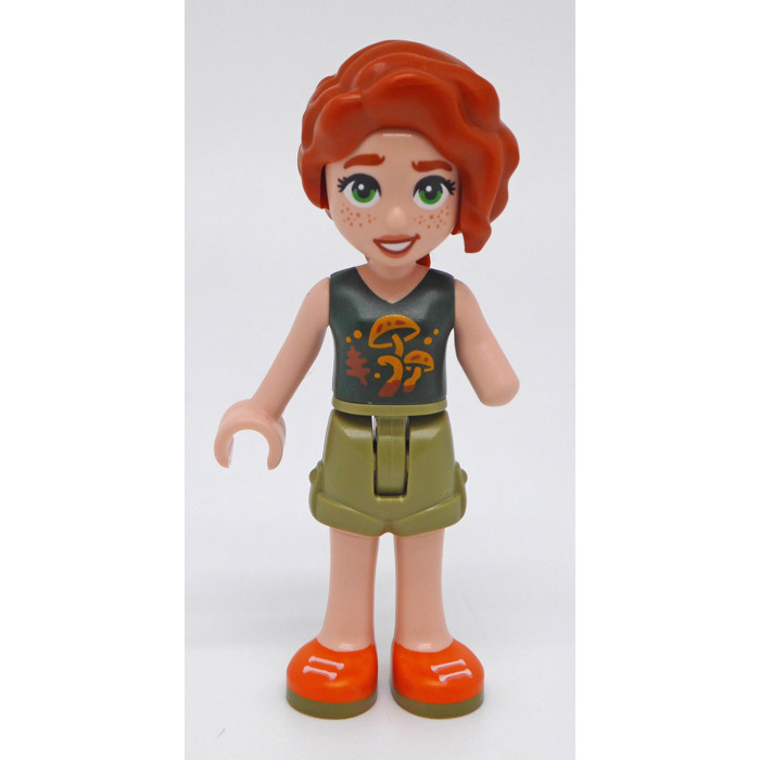 LEGO Autumn with Mushroom Top and Olive Green Shorts Minifigure | Brick Owl
