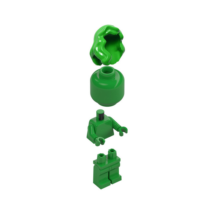 LEGO Awesome Bright Green Monochrome Minifigure | Brick Owl