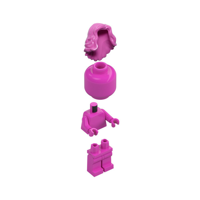 LEGO Awesome Dark Pink Monochrome Minifigure | Brick Owl