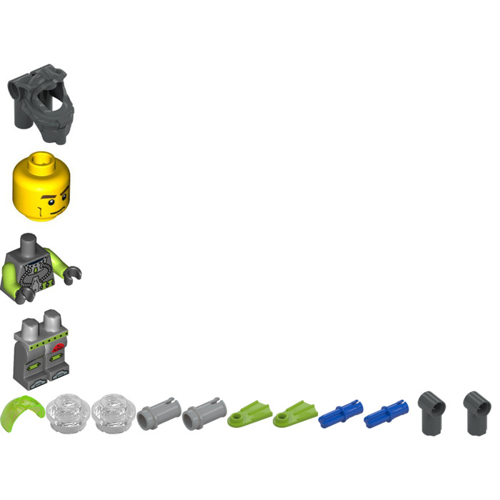 LEGO Axel with Lime Flippers and Horizontal Lights Minifigure | Brick ...