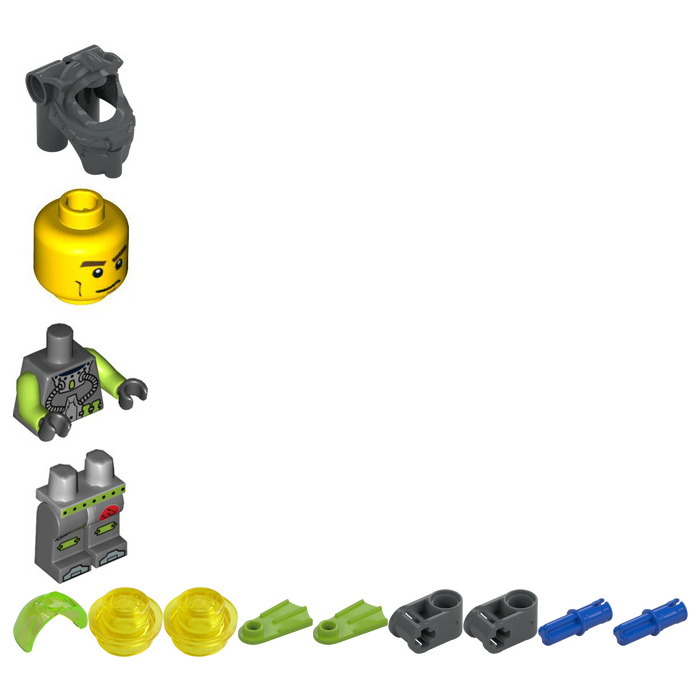 LEGO Axel con Lima Flippers y Vertical Lights Minifigura | Brick Owl ...