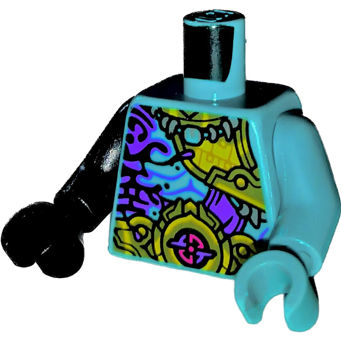 LEGO Azure Lion Minifig Torso (973 / 76382) | Brick Owl - LEGO Marketplace