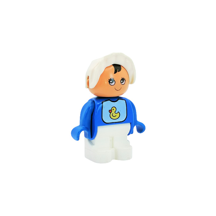 LEGO Baby with Blue Top with Duck Bib and White Bonnet Duplo Figure ...